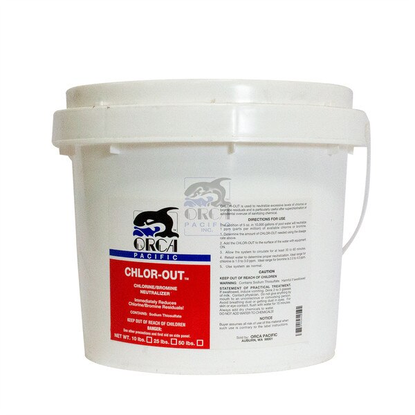 Orca Pacific Chlor Out, 25# Pail (Sodium Thiosulfate) | Orca Pacific