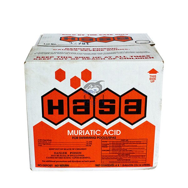 HASA Hydrochloric Acid-Muriatic Acid 31.45% 10# 1 Gallon UN1789 | Orca ...
